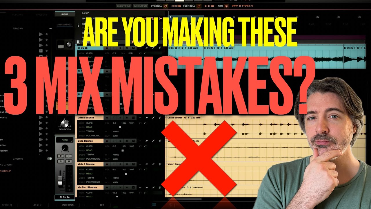 Are You Making These 3 Common Mixing Mistakes?! - YouTube