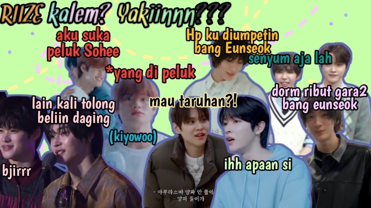 RIIZE kalem? Yakiinnn??? - RIIZE funny moment sub Indo # ...