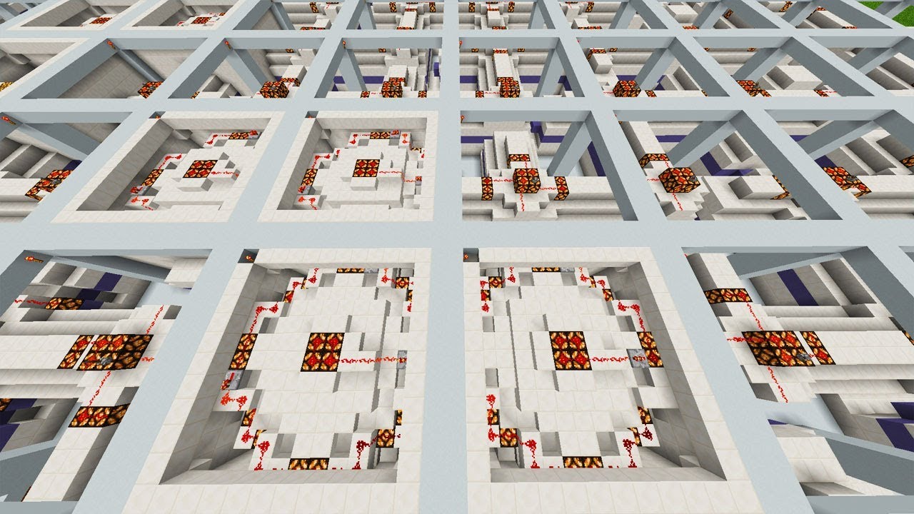 WOW! Selbst aufbauendes Minecraft Labor! - Minecraft Redstone Map - YouTube