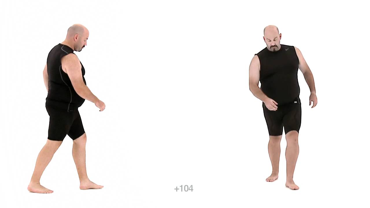 Larger Male Walk Dazed - Real Time. Animation Reference Body Mechanics ...