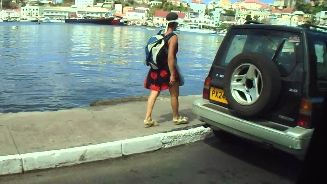 Mini bus ride from Grand Anse to Saint George's, Grenada 2017 - YouTube