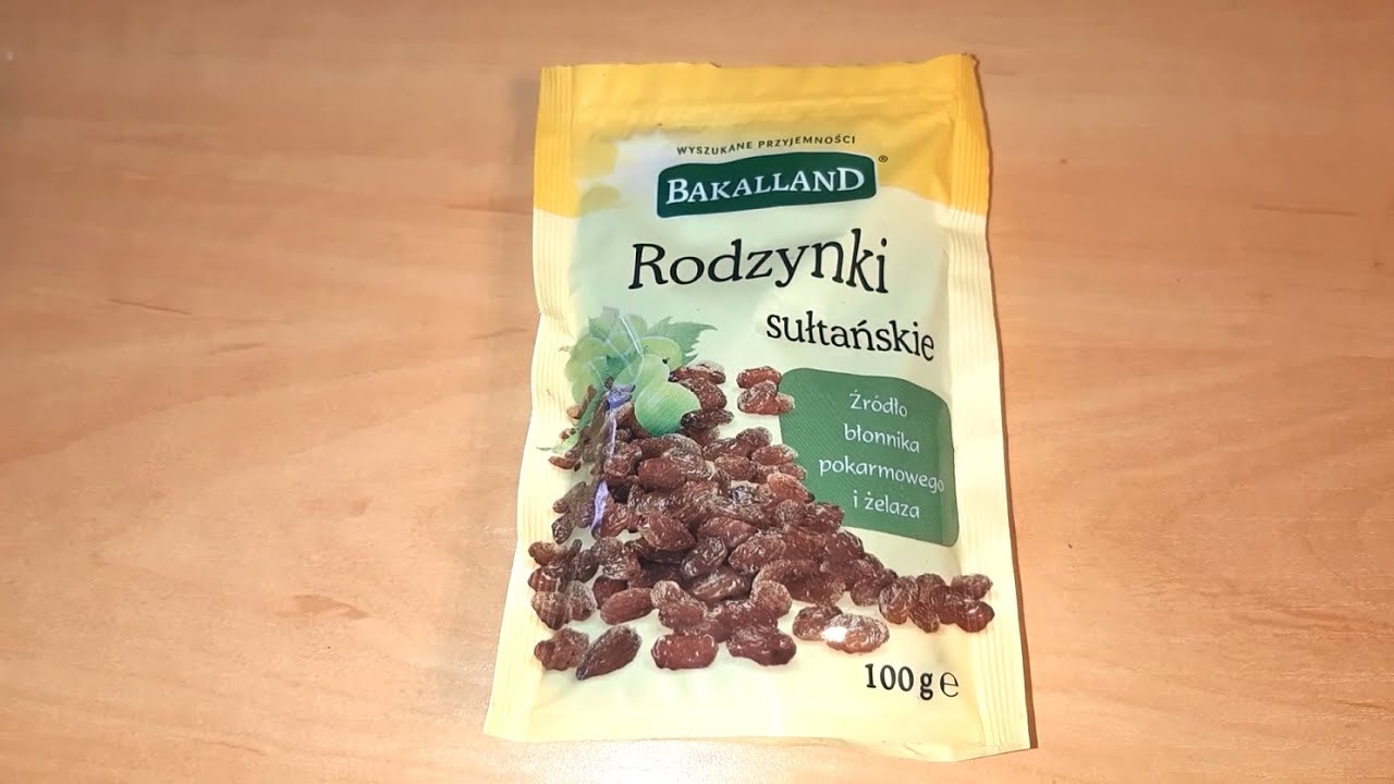 Rodzynki sułtańskie Bakalland 100g - test, ocena, opinie, smak, skład ...