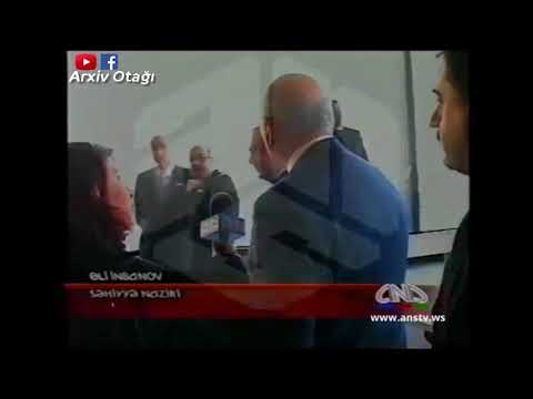 Əli İnsanovun jurnalistlə kobud rəftarı \