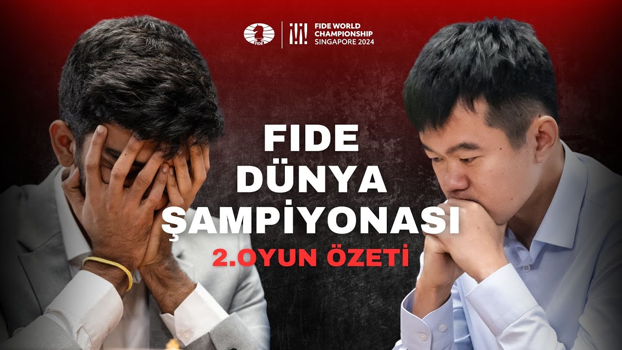Ding Liren Risk Almadı! | FIDE Dünya Şampiyonası 2.Oyun Özeti - YouTube