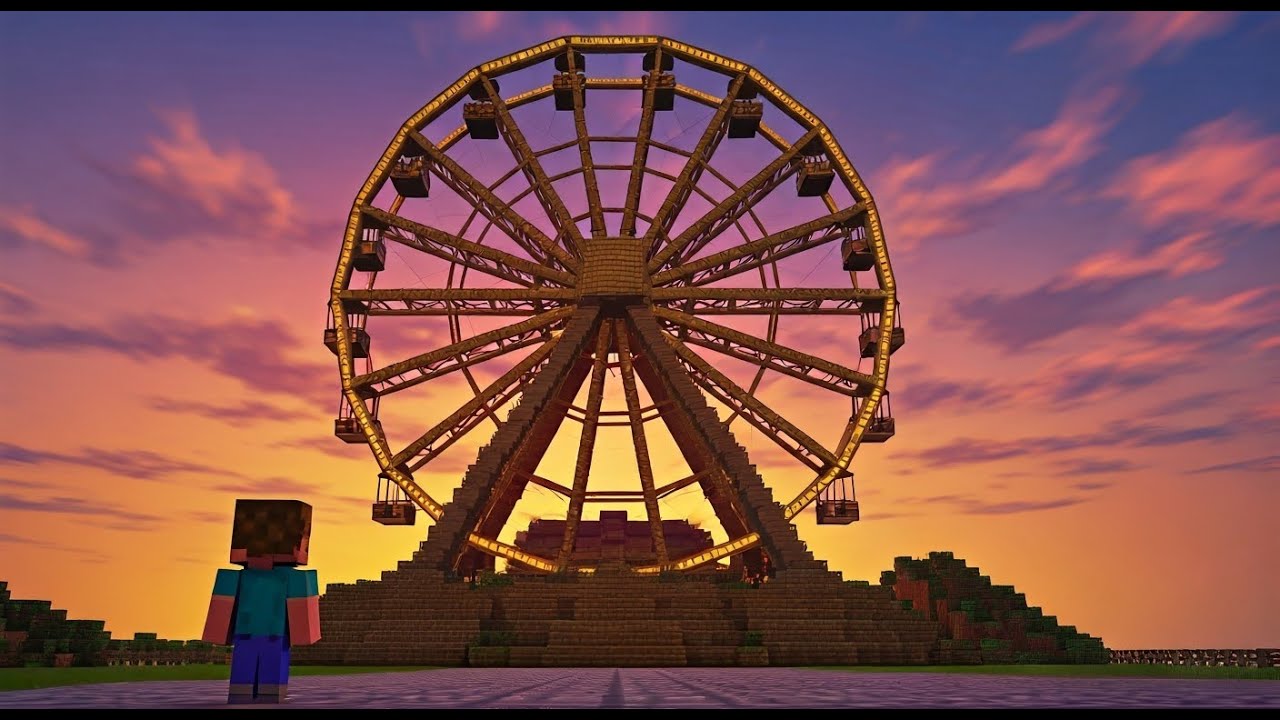 Building a WORKING Ferris Wheel in Minecraft Create (Easy Tutorial) #41 ...