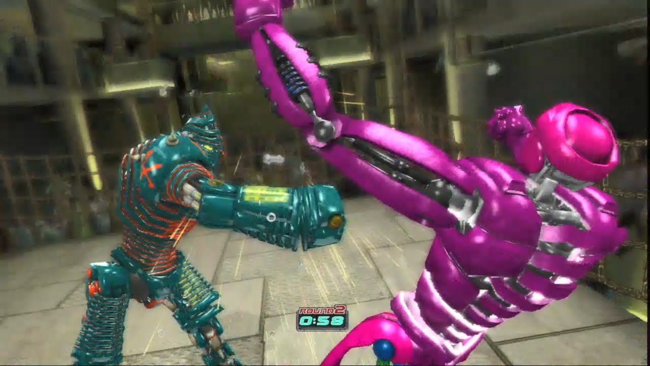 REAL STEEL THE VIDEO GAME [XBOX-360/PS3] - NOISY BOY vs ATOM X - YouTube