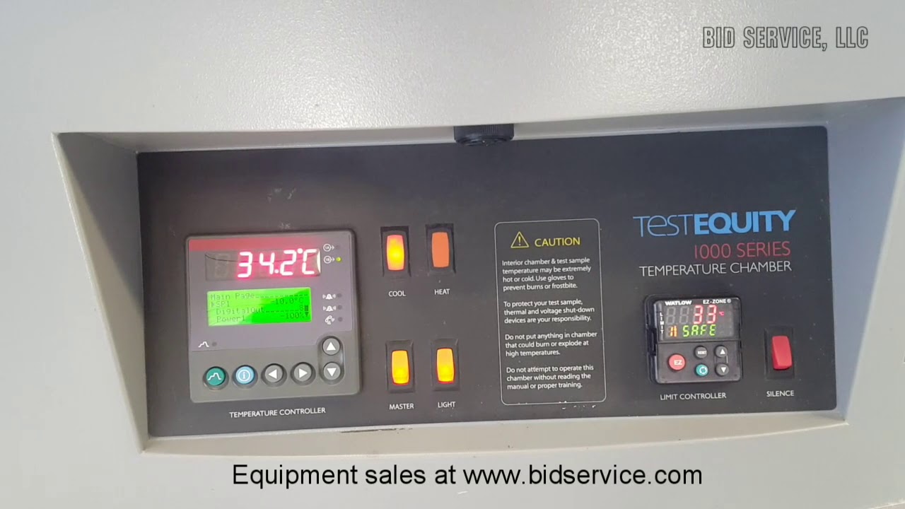 Test Equity 1007S Temperature Chamber #60463 - YouTube