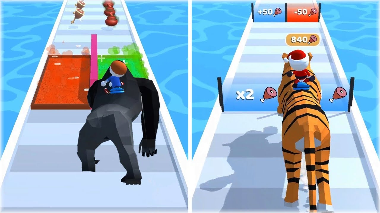 MAX LEVEL in Animal Evolution Race Game! - YouTube