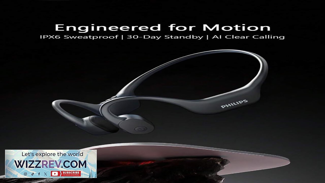 PHILIPS TAA6609C Open Ear Bone Conduction Sport Headphones For ...