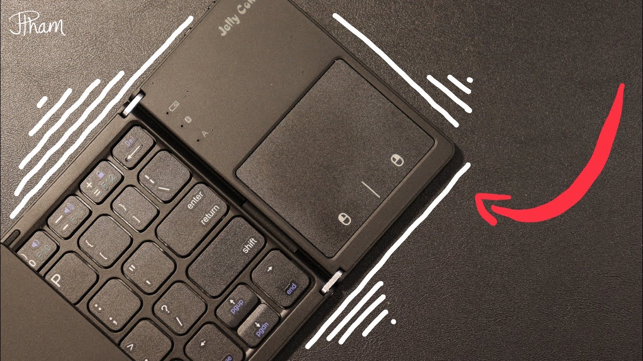 Jelly Comb | Foldable Bluetooth Keyboard | BUDGET iPad Keyboard - YouTube