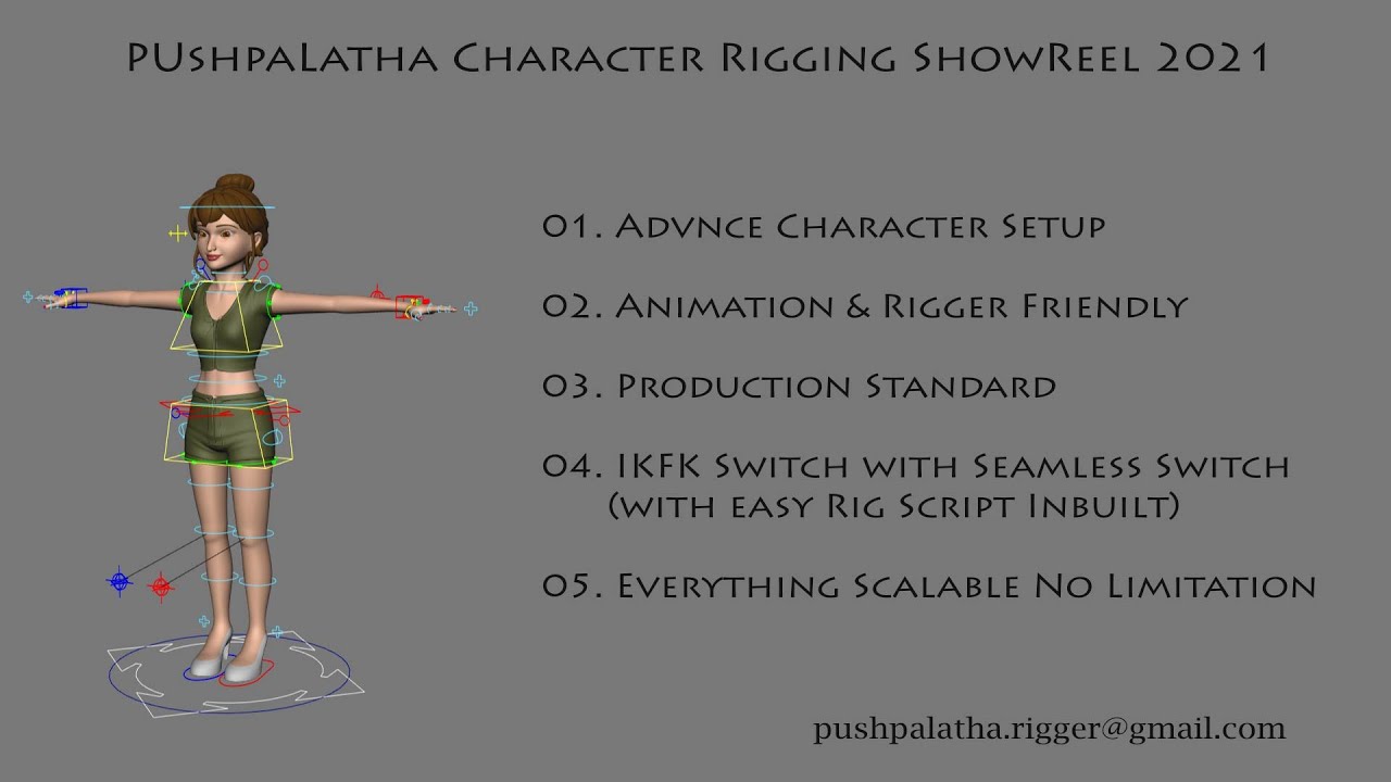 Rigging Character Show-Reel 2021 - YouTube