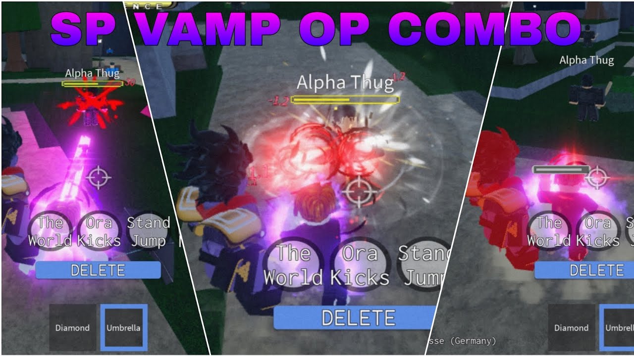 [YBA] OP STAR PLATINUM VAMP COMBO - YouTube