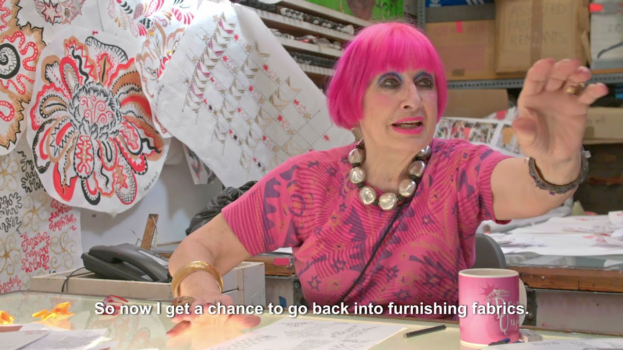 Step inside Zandra Rhodes world of pattern and colour! - YouTube