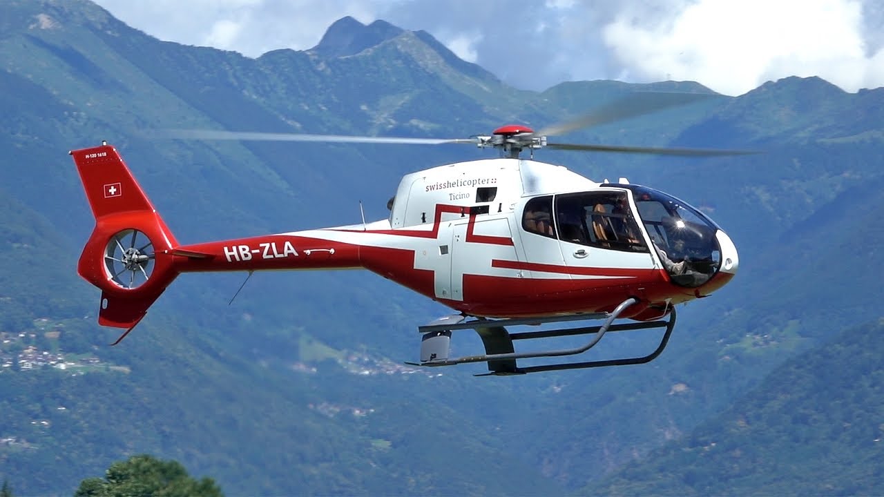 Eurocopter EC120B Colibri (Airbus Helicopters H120) take off and ...