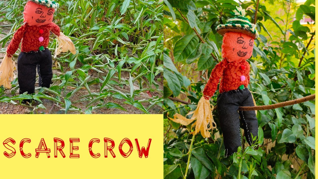 சோளக்காட்டு பொம்மை/scare crow/cholakattu bommai DIY ,How to make scare ...