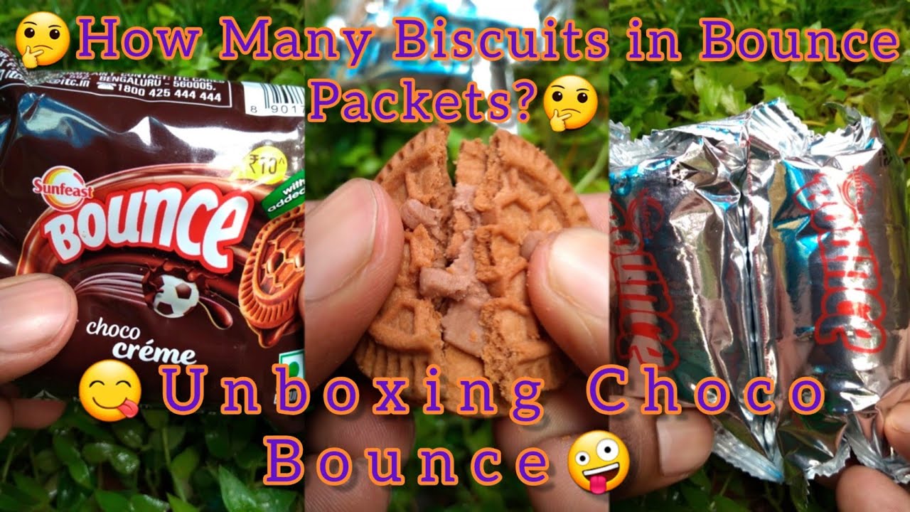 🤔How Many Biscuits In Bounce Packets?🤔|Unboxing Choco Bounce - YouTube