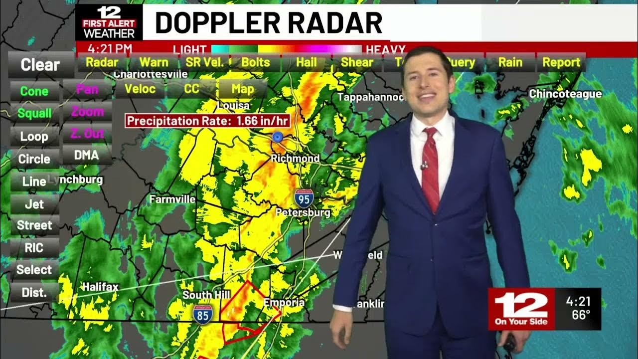 WWBT 12 On Your Side Severe Weather Coverage December 10, 2023 - YouTube