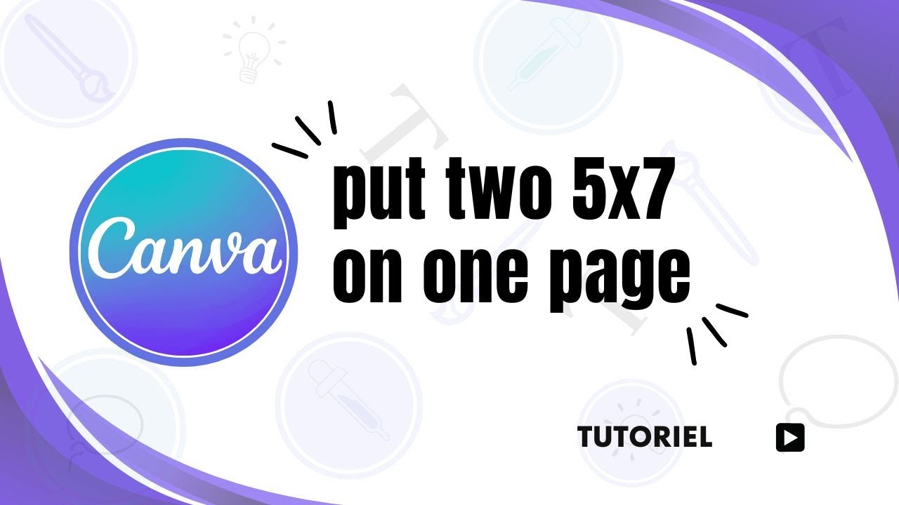 How To Put Two 5x7 On One Page Canva YouTube