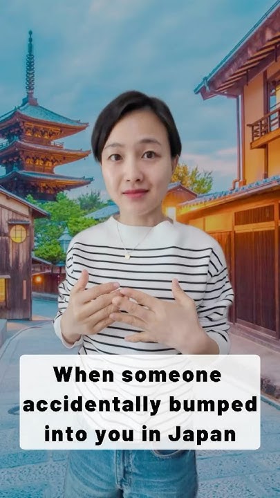 When someone accidentally bumped into you in Japan #shorts #japanese #apologize - YouTube