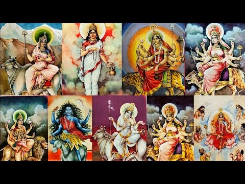 নবদুর্গা | দেবী দুর্গার নয়টি রূপ | Naba Durga | Nine Avatars of Devi ...