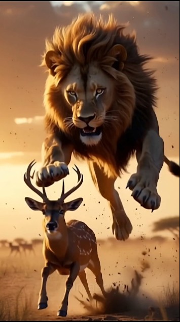 The Lion King Pounce on The Deer - YouTube