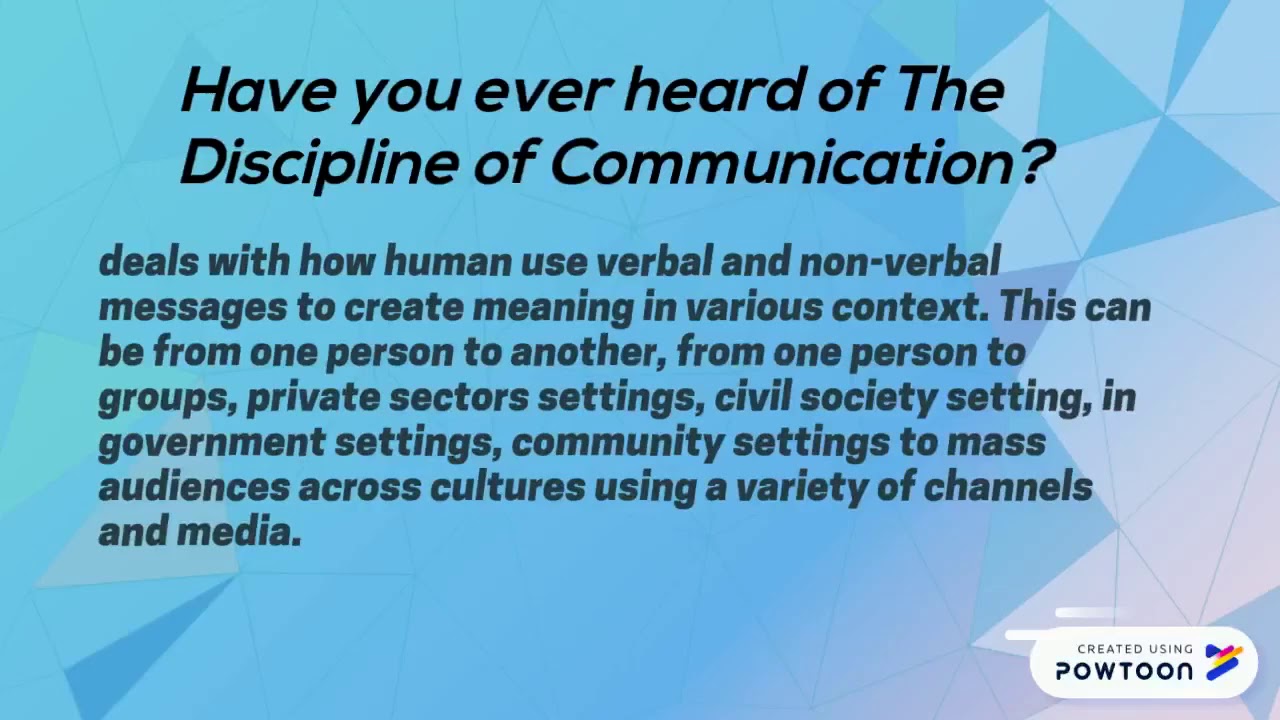 GROUP 4: The Discipline of Communication ( DIASS) - YouTube