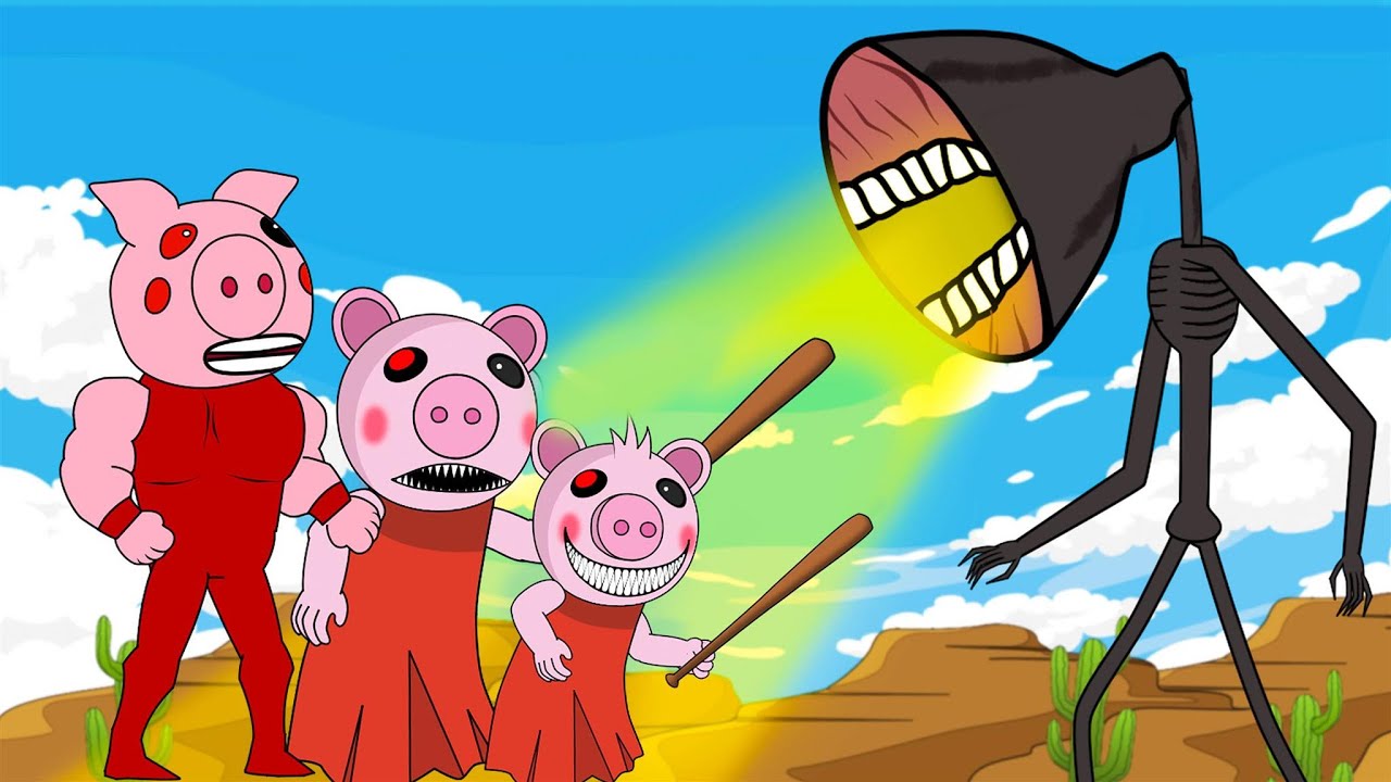 Piggy Family and Head Light - Roblox Piggy Animation - GV Studio - YouTube