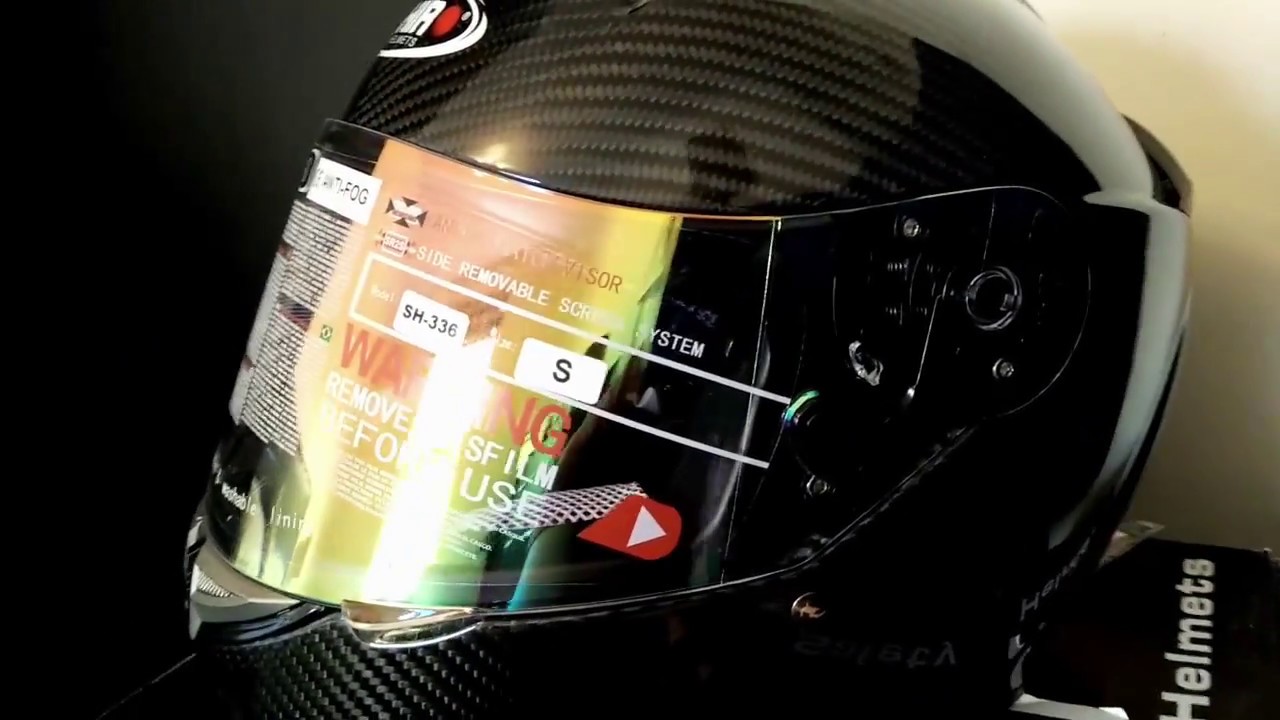 SHIRO SH336 FULL CARBON HELMET RACING - YouTube