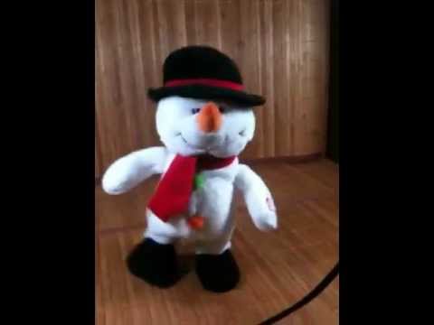 Singender und tanzender Schneemann - YouTube