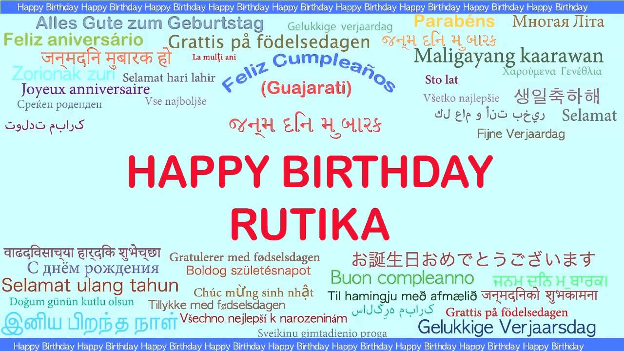 Rutika Languages Idiomas - Happy Birthday - YouTube