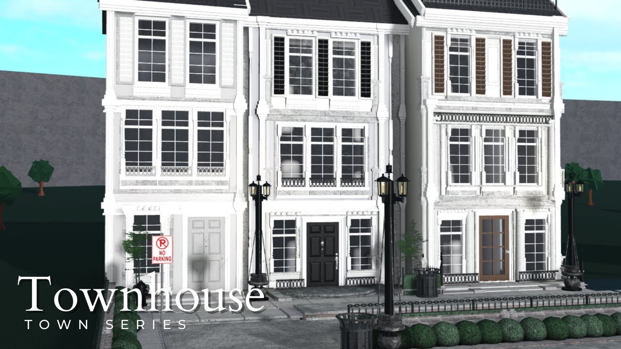 🚦 BLOXBURG | Townhouse Build | Roblox Speed Build - YouTube