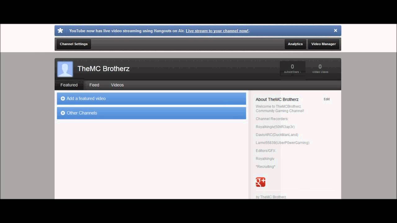 Info on Community Channel and Channel Videos - YouTube