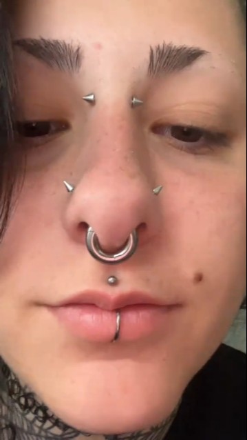 big septum stretch #0mmseptum pershing stretch #septumpiercing # ...