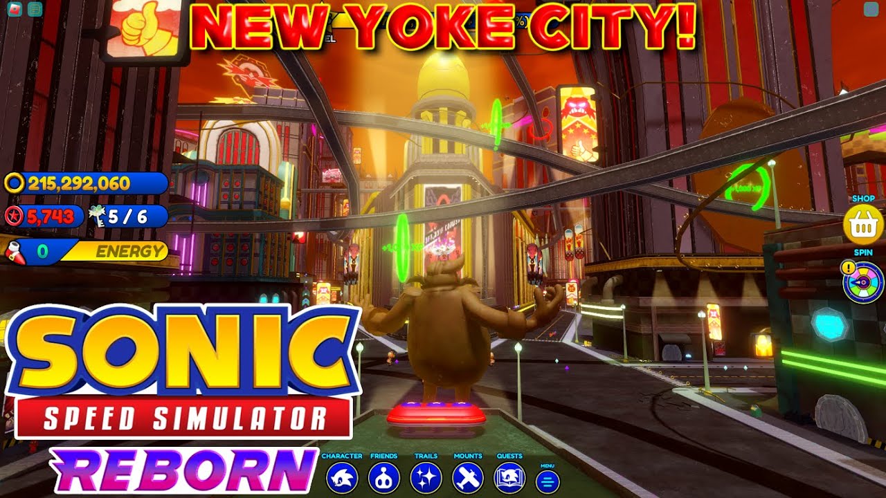 Roblox | Sonic Speed Simulator REBORN | WORLD 4 NEW YOKE CITY! - YouTube