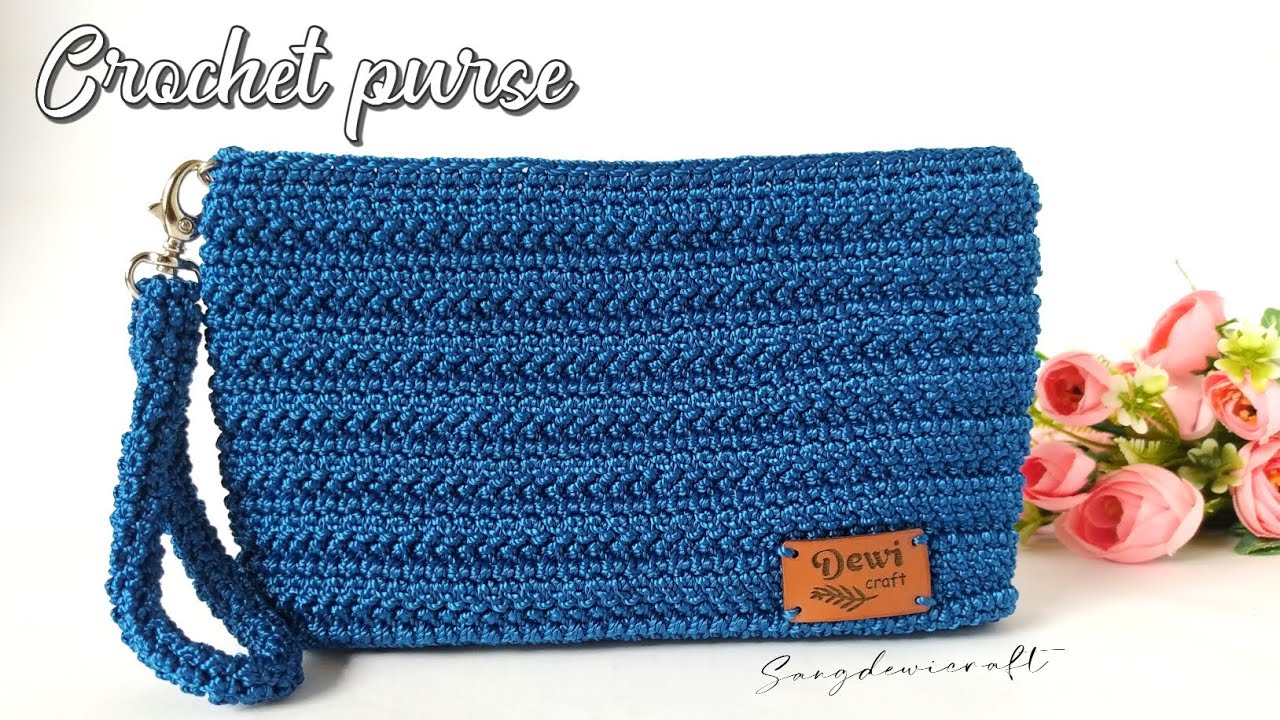 CARA MEMBUAT DOMPET RAJUT MUDAH UNTUK PEMULA - DOMPET RAJUT MOTIF ...
