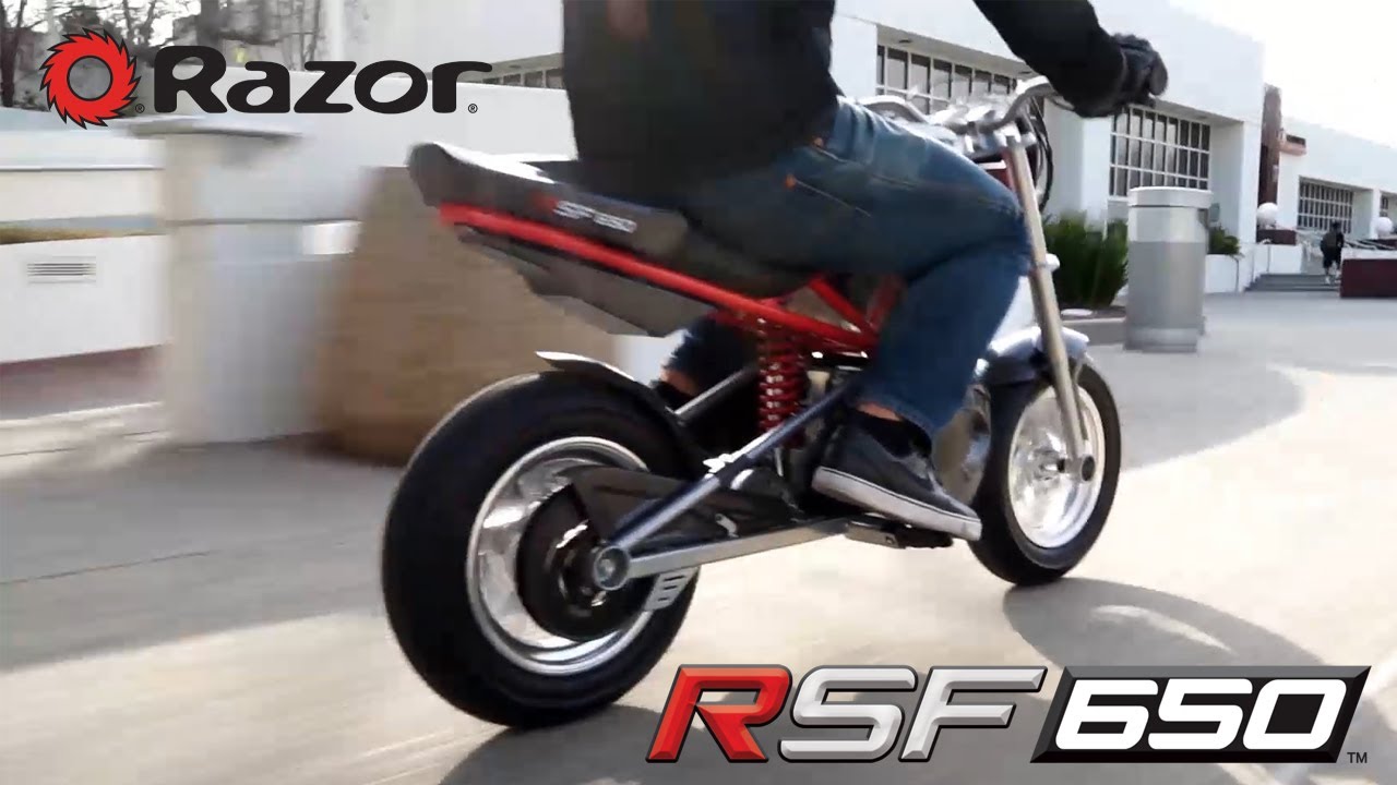 Razor RSF650, Moto Eléctrica, Motocross Dirt Rocket, 16+, Rojo - YouTube