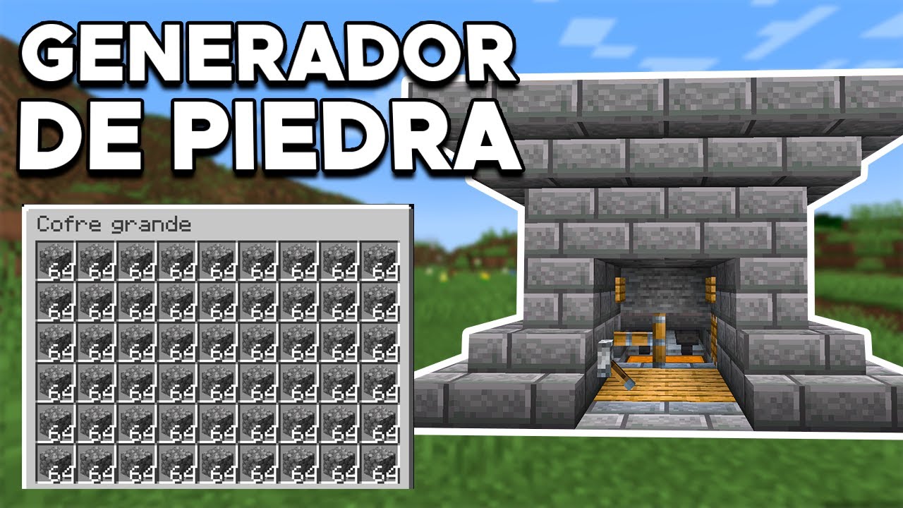 Generador de Piedra/Cobblestone (Java y Bedrock) - Tutorial Minecraft 1 ...