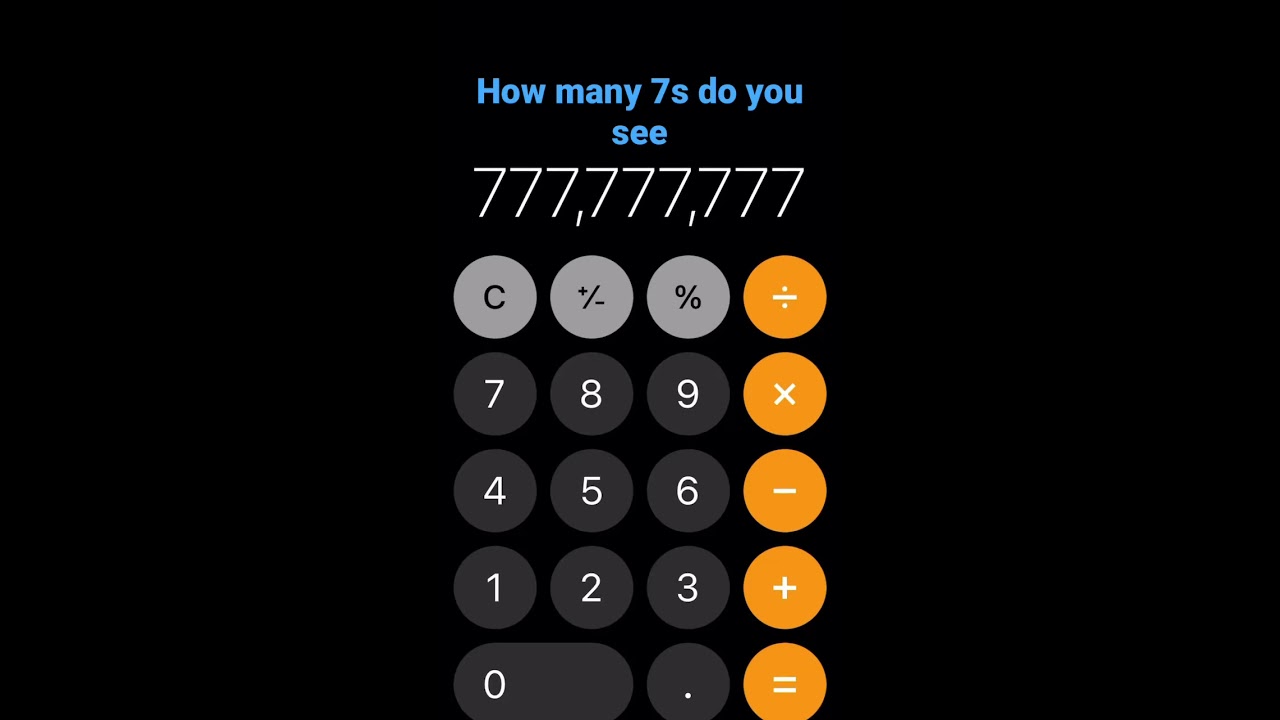 How Many 7s Are There YouTube How Many 7s Are There YouTube