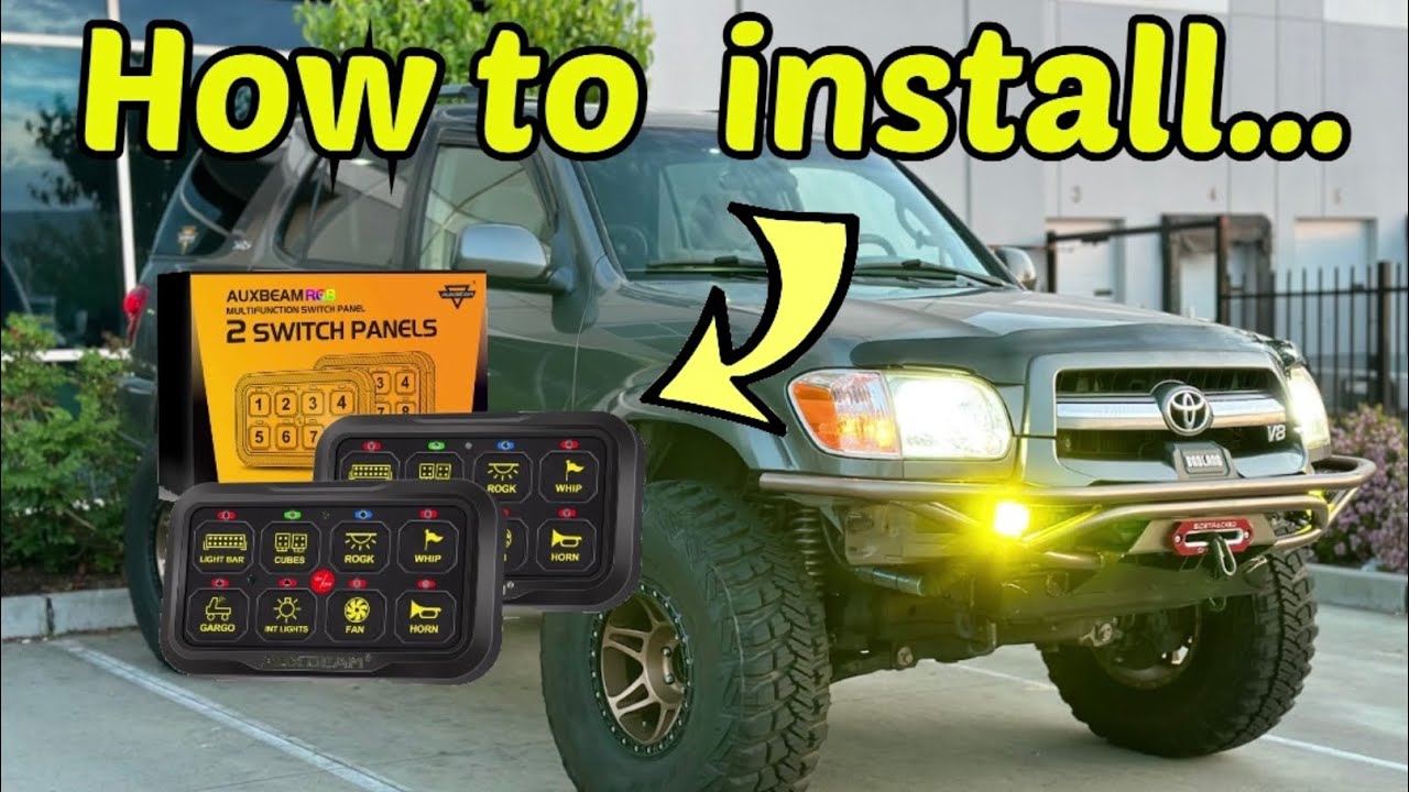 Auxbeam 2 Switch Panels Install - YouTube
