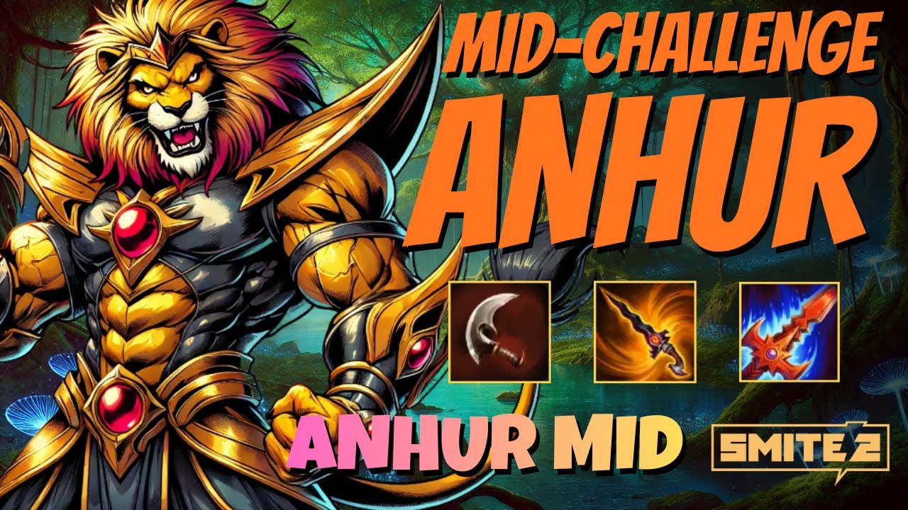 ANHUR - MID CHALLENGE A-Z | Smite 2 Ranked Conquest - YouTube