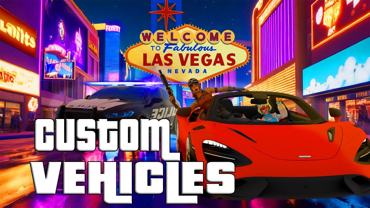 FORTNITE CUSTOM CARS TRAILER | DRIVE LAS VEGAS - YouTube