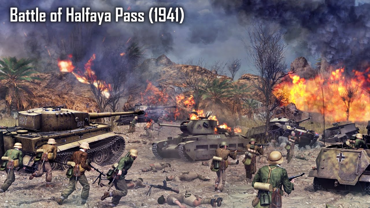 The Battle of Halfaya Pass - North Africa 1941 | Gates of Hell - YouTube