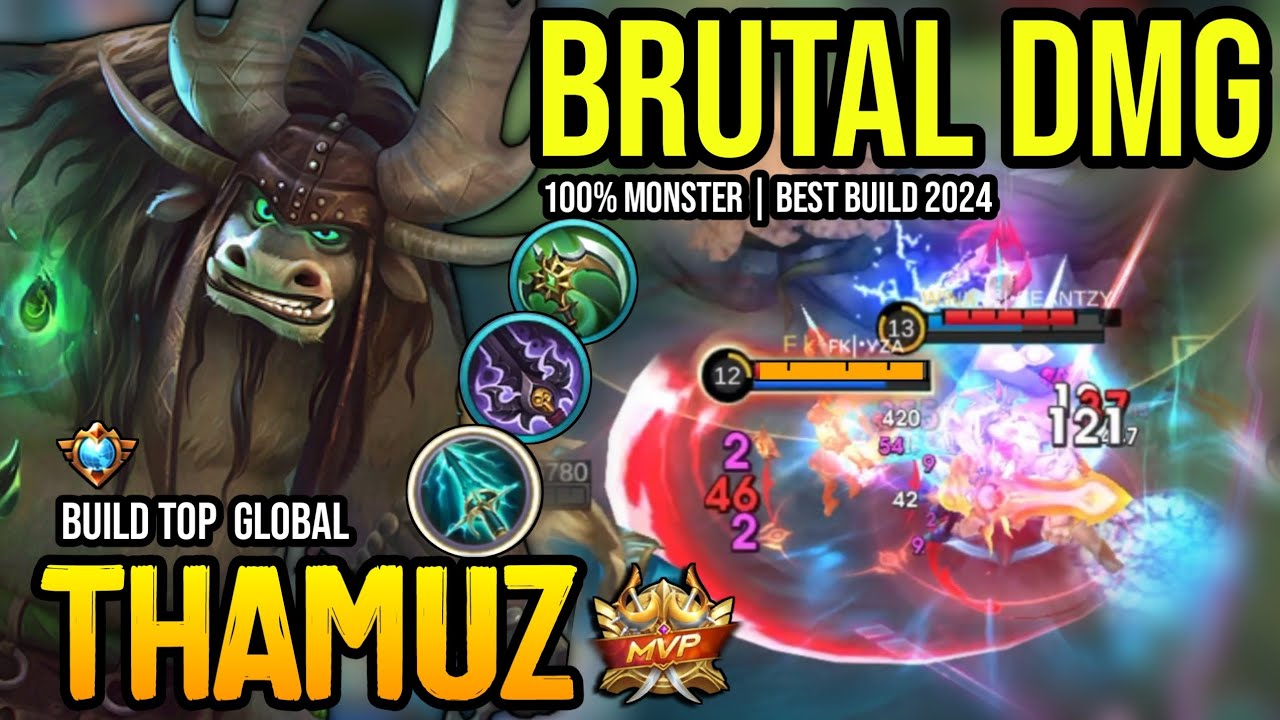 THAMUZ BEST BUILD 2024 | BUILD TOP GLOBAL THAMUZ GAMEPLAY | MOBILE ...