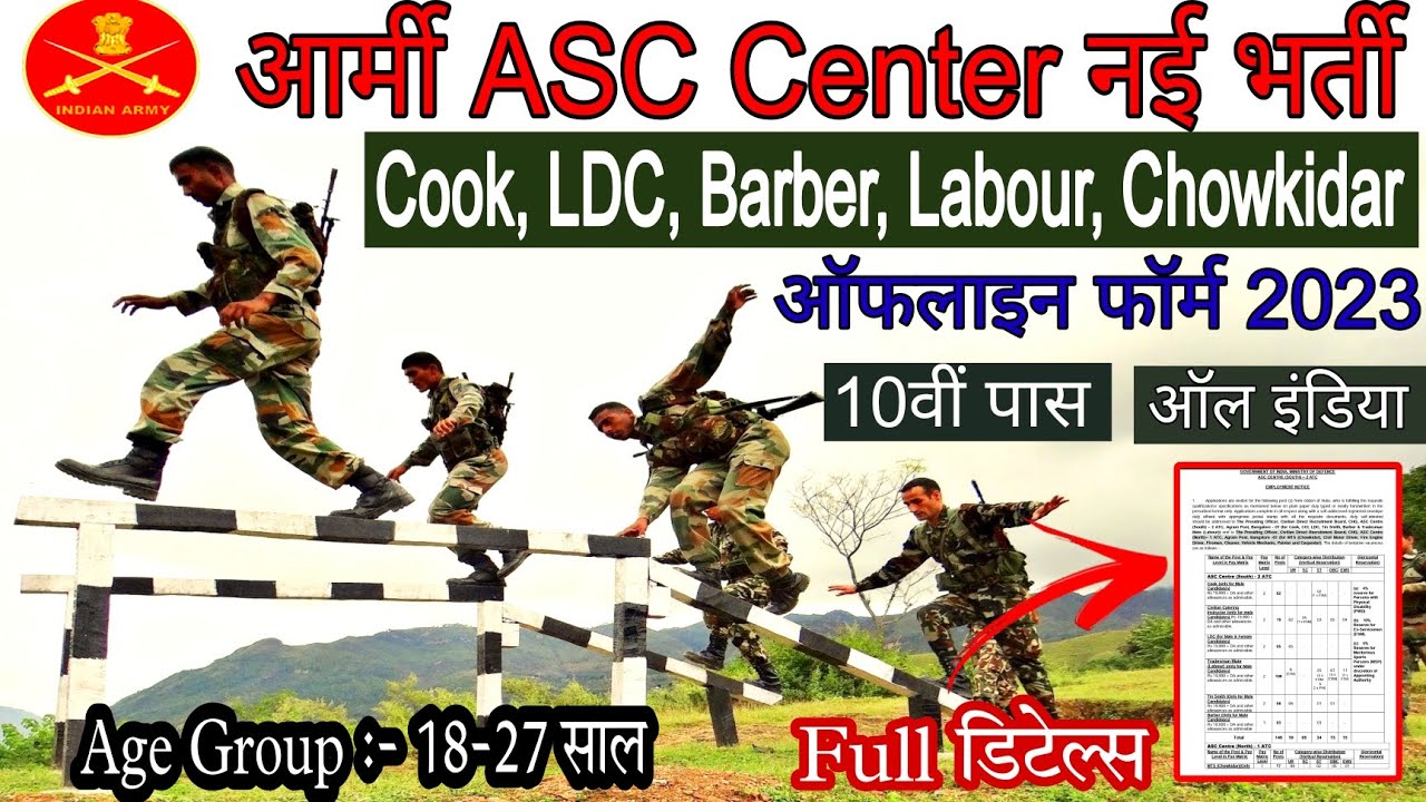 Army Asc Center Recruitment 2023 | आर्मी ASC सेंटर South भर्ती # ...