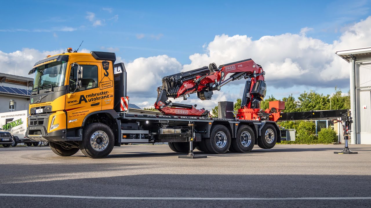 Volvo FMX 540 8x4 Tridem mit Fassi F710 RA 2.26 und FLY-JIB L414 | LYMA ...