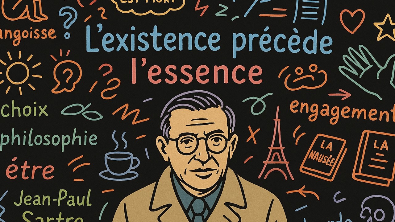 Philosophie - Sartre « L'existence précède l'essence » explication ...
