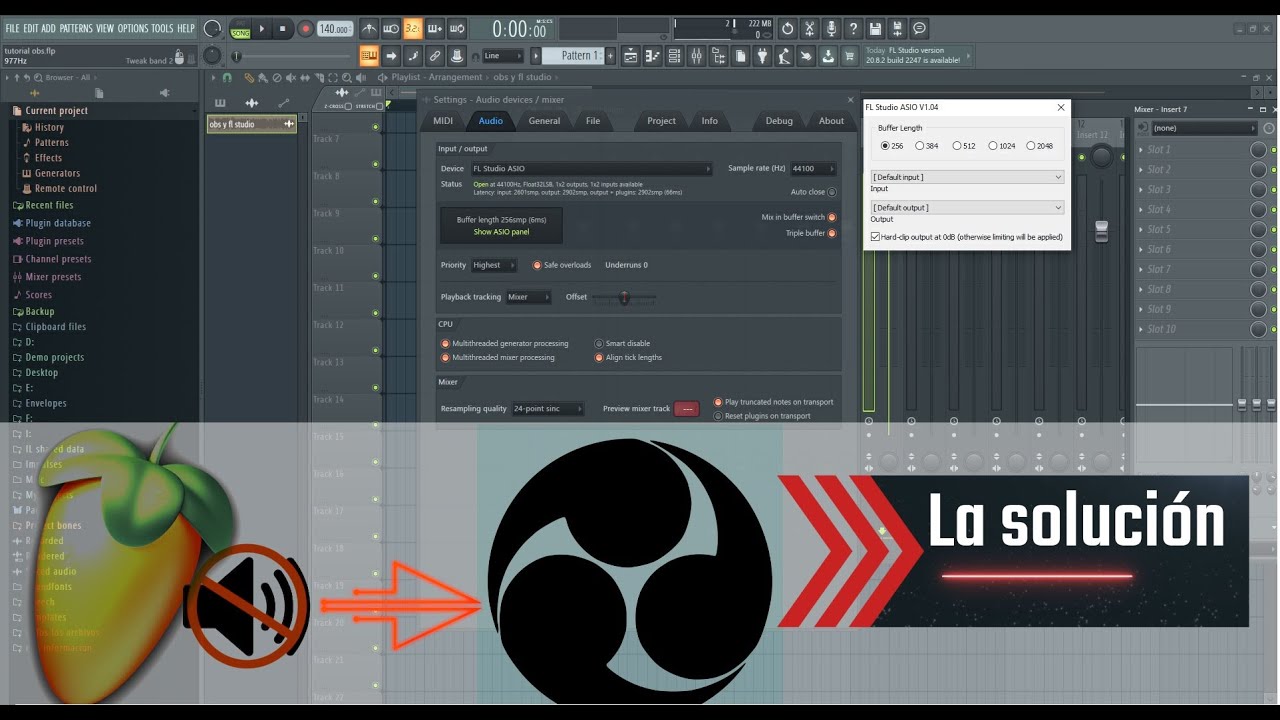 No Audio desde el Fl Studio a OBS La solución Perfecta - YouTube