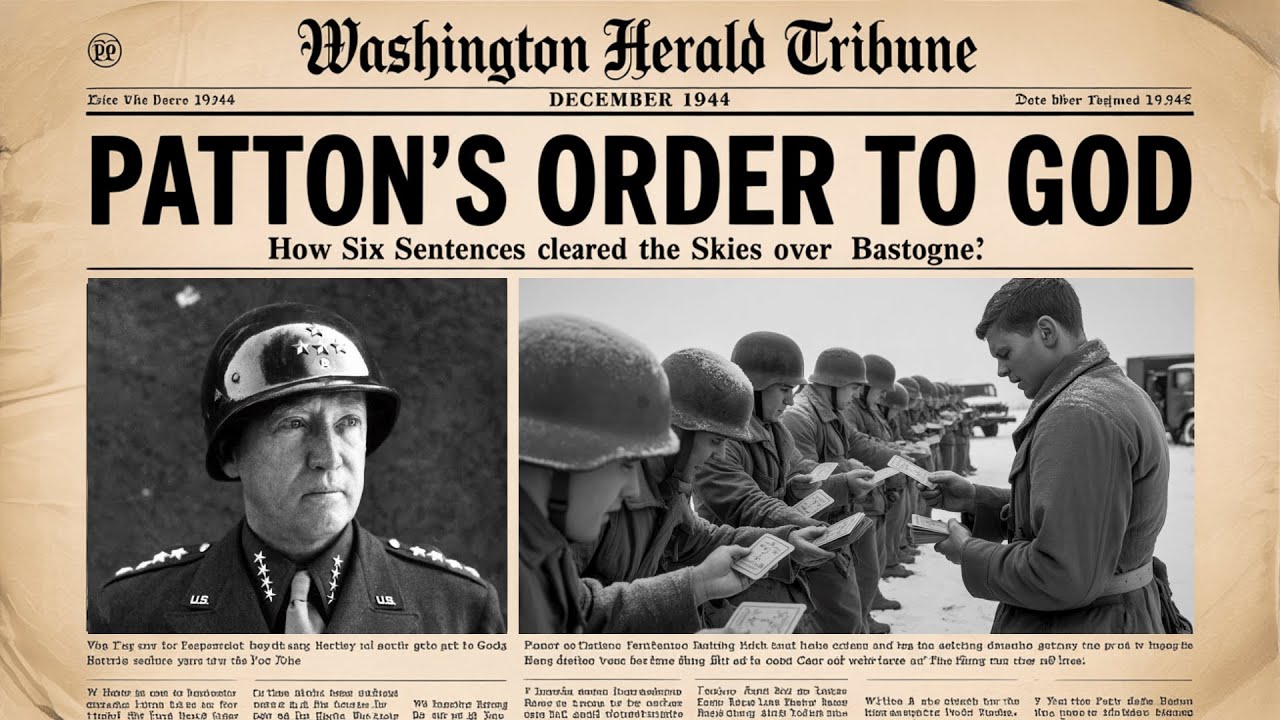 WW2 1944: Patton ORDERED His Chaplain to Write a Prayer — 72 Hours ...