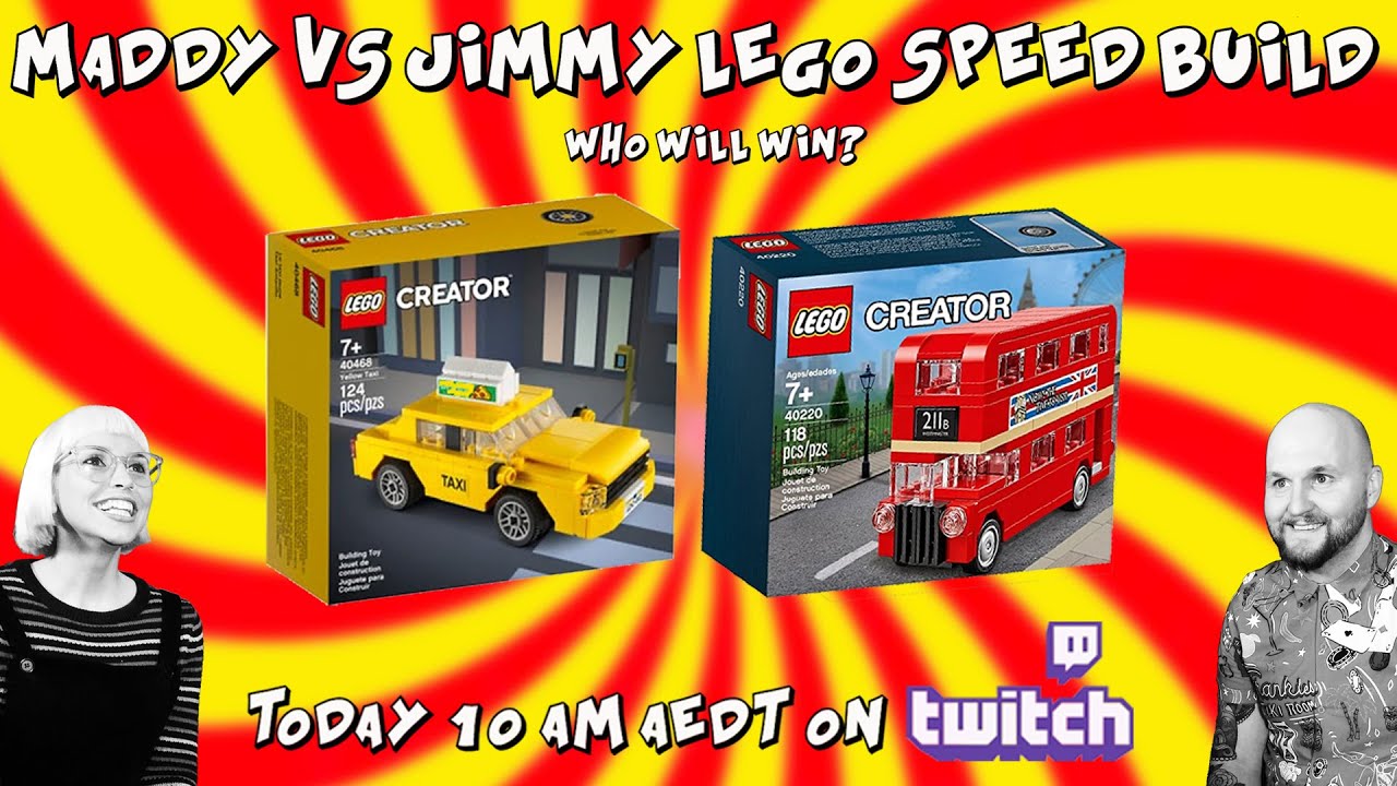 Maddy VS Jimmy LIVE LEGO Build - YouTube
