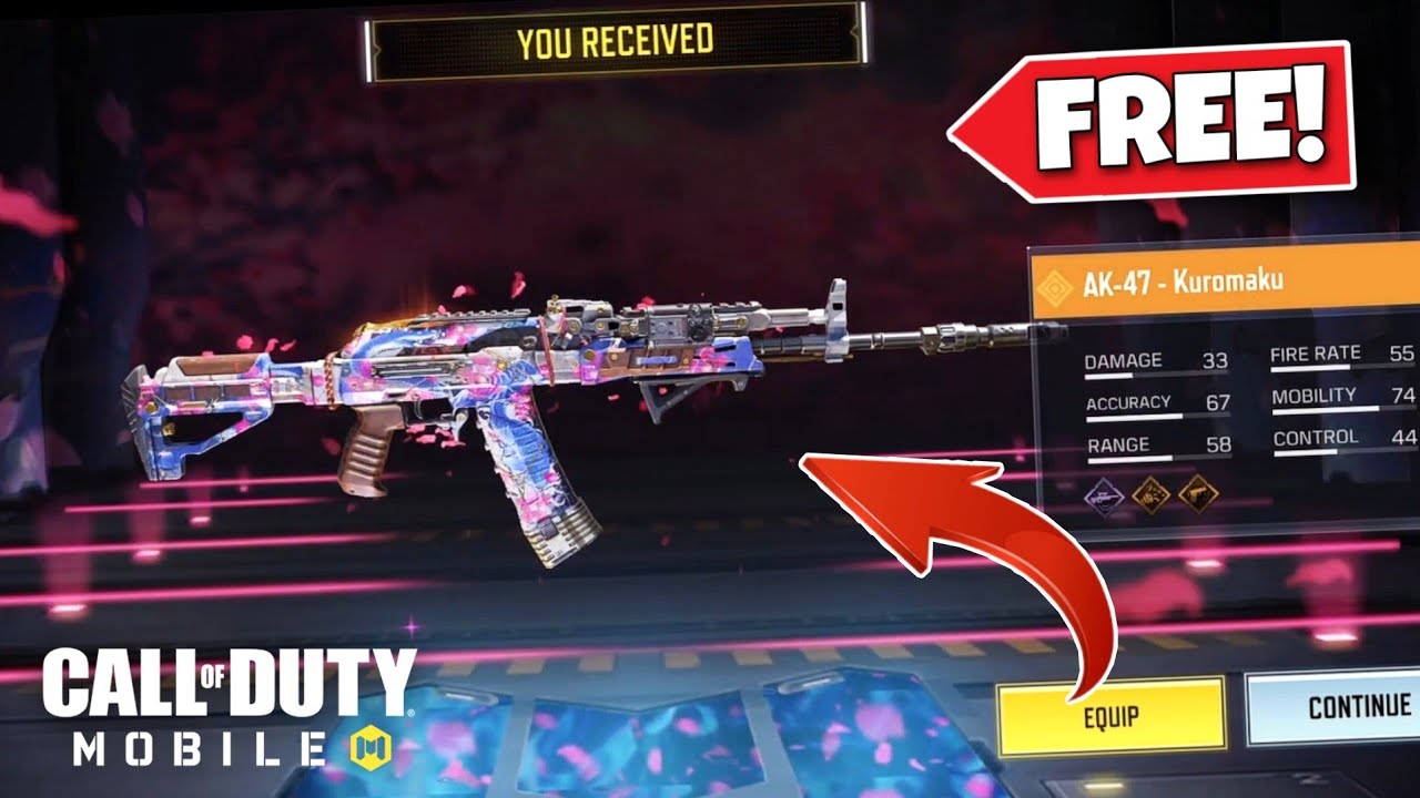 *NEW* how to get FREE LEGENDARY GUN + EPIC AK-47 SKIN in CALL OF DUTY ...